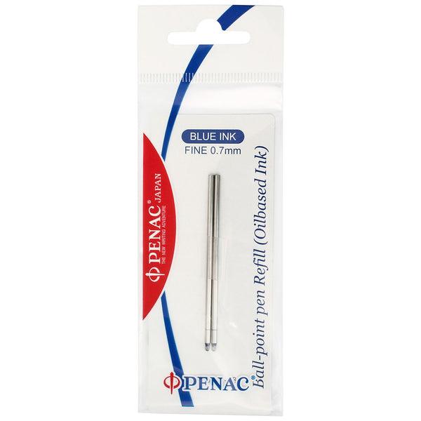 מילוי לעט 0.7 כחול דק 2 יחידות PENAC – חנן מכשירי כתיבה